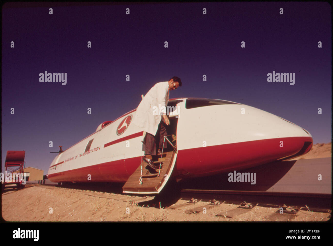 THE LIMTV (LINEAR INDUCTION MOTOR TEST VEHICLE) IS TESTED AT THE ...