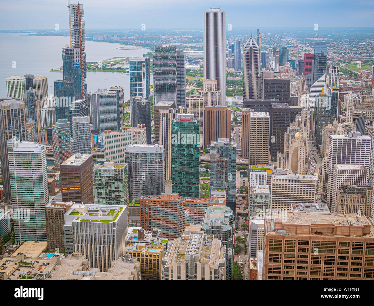 The Skyscrapers of Chicago - aerial view Stock Photo - Alamy