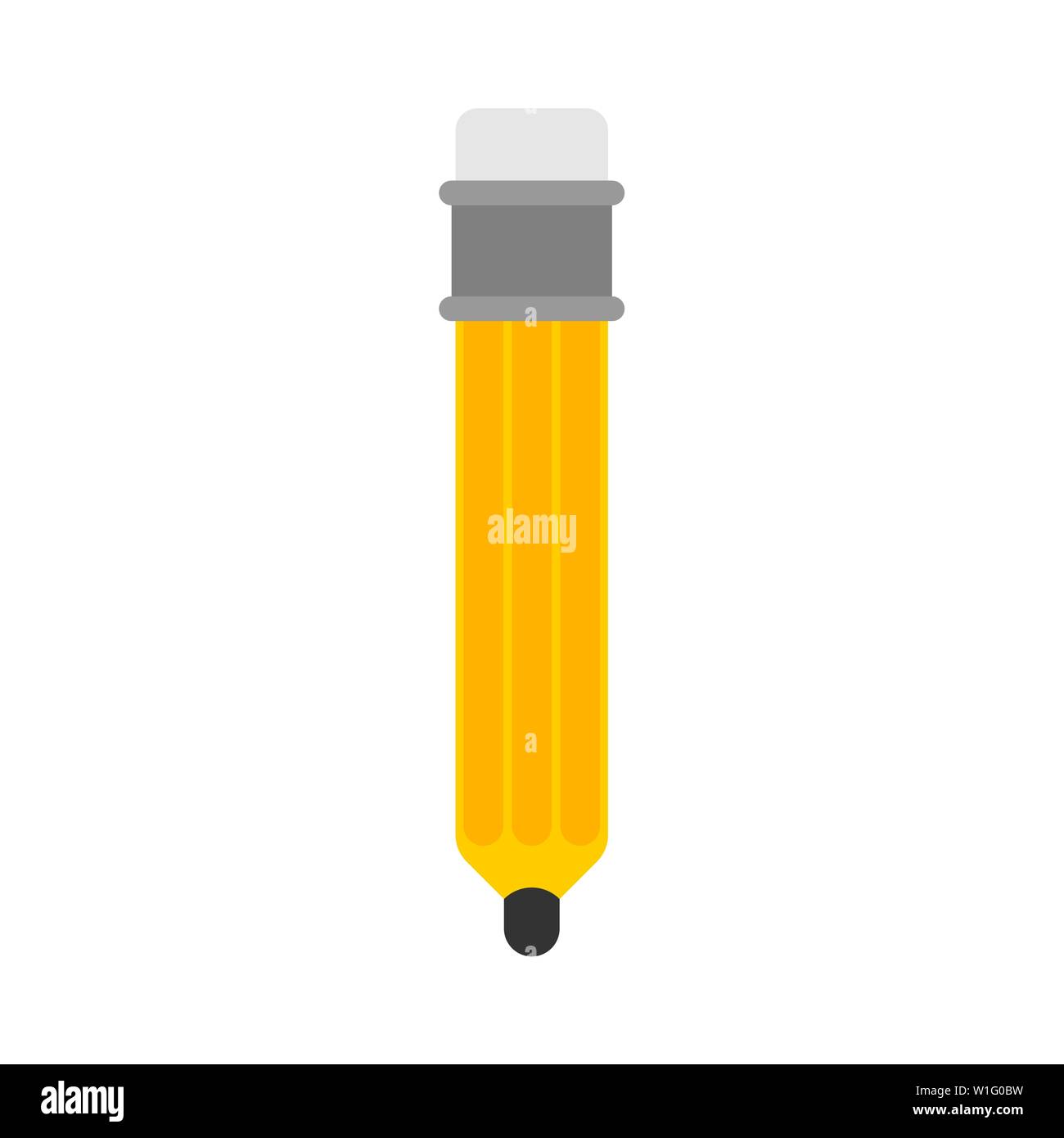 Pencil cartoon isolated. kids character. Childrens style Stock Vector ...