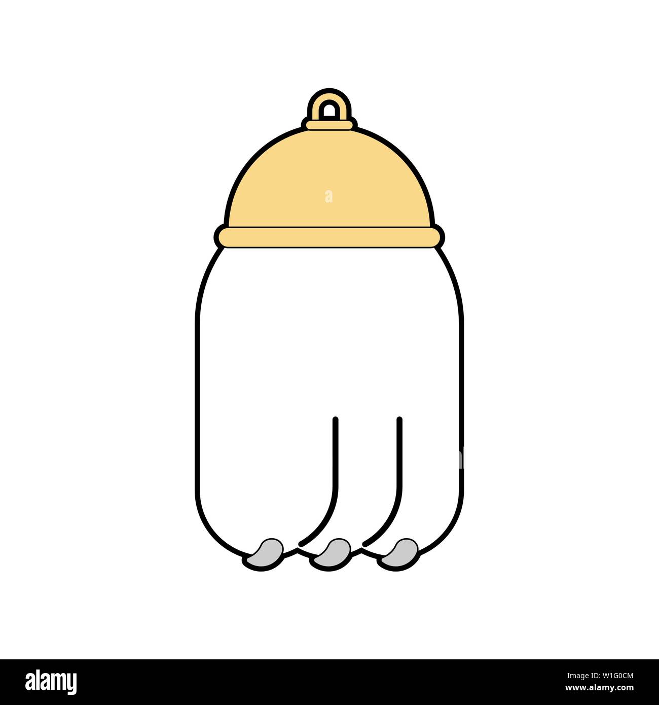 Rabbit foot Talisman for good luck isolated. Vector illustration Stock ...