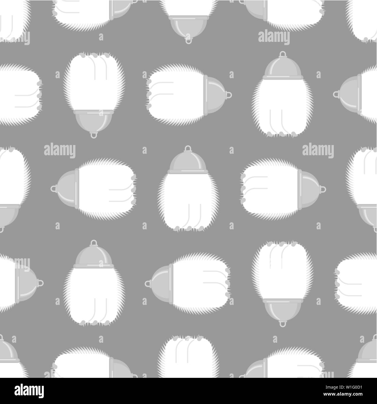 Rabbit foot Talisman for good luck pattern seamless. Vector background ...