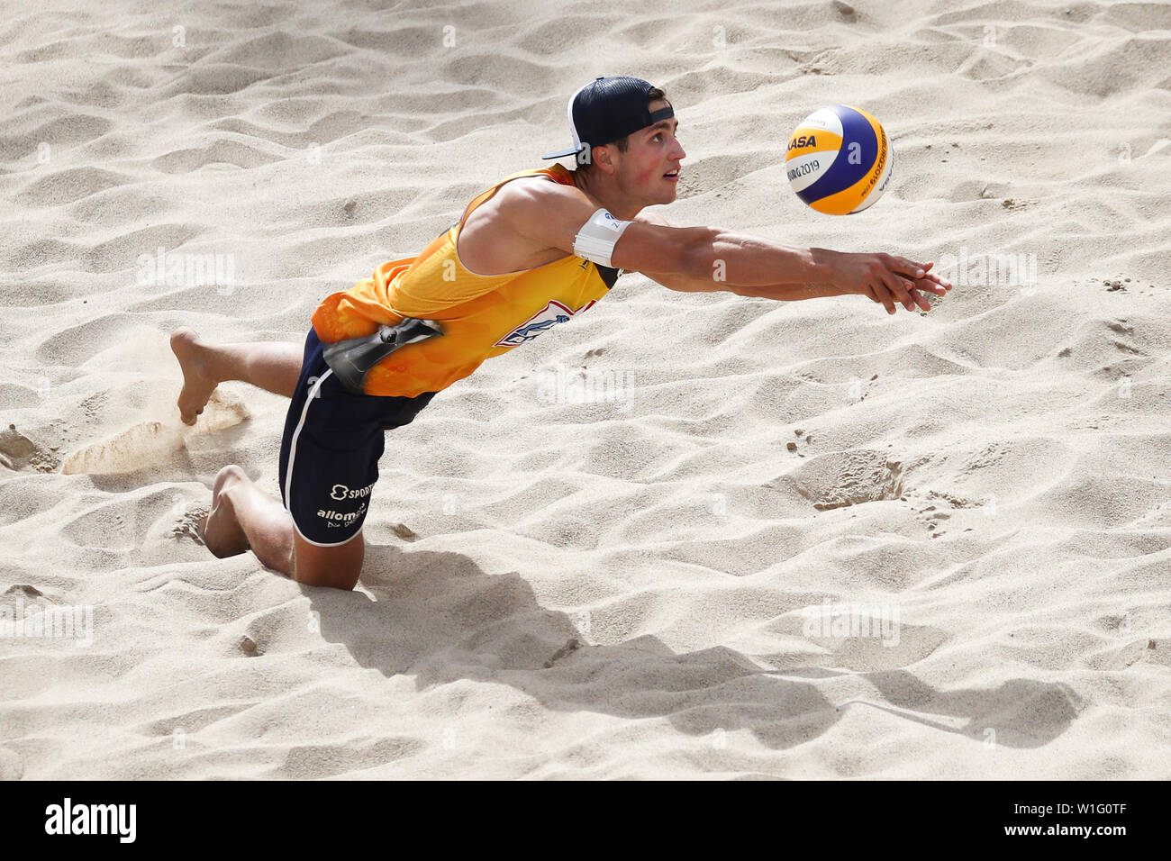 Hamburg, Germany. 02nd July, 2019. Beach Volleyball, World Championship ...