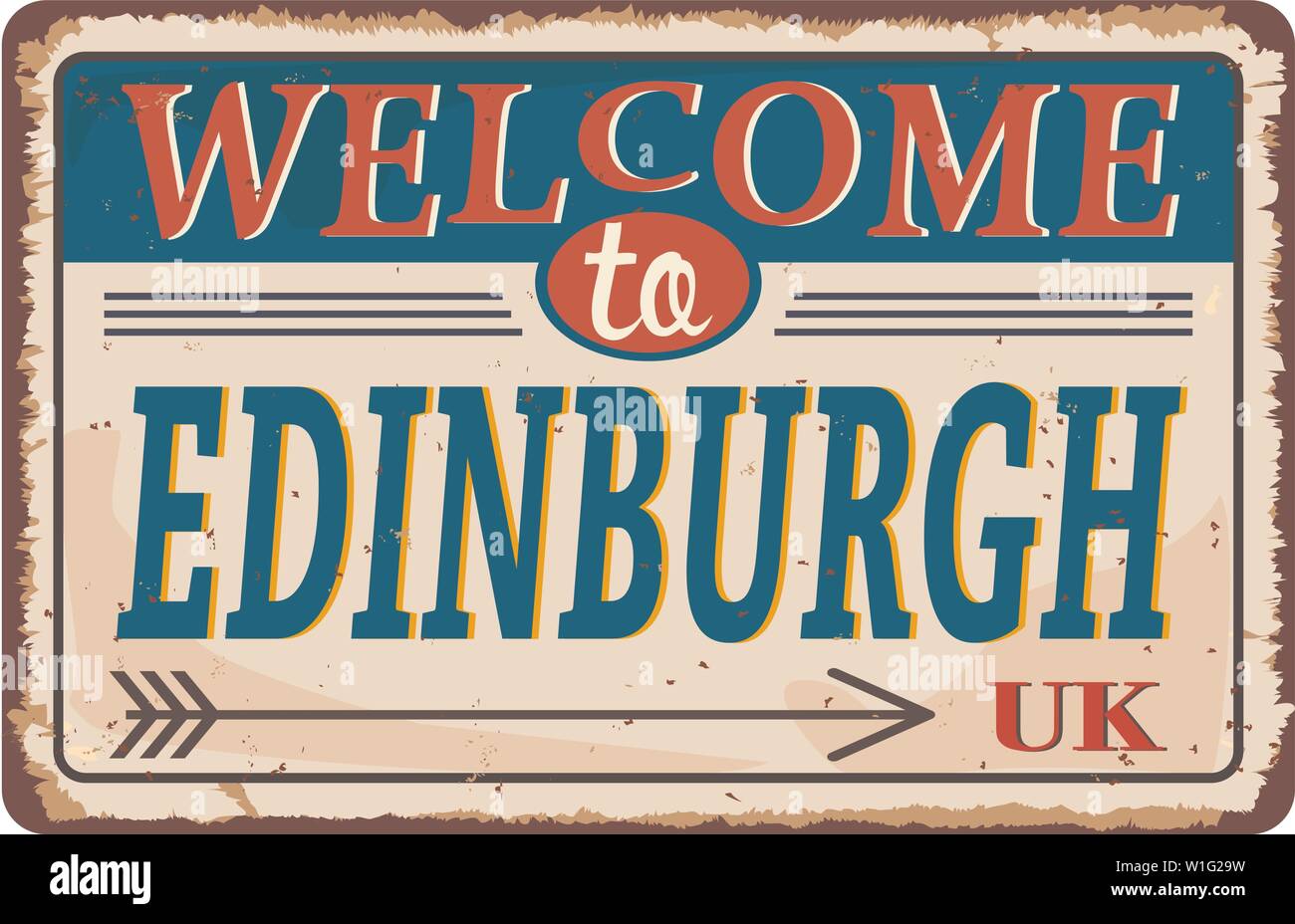 Edinburgh plaque Stock Vector Images - Alamy