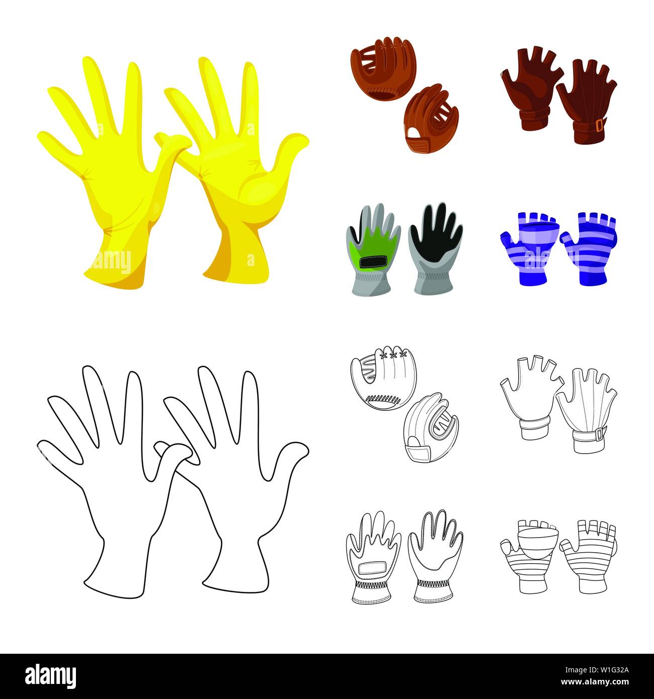 Vector design of silhouette and safety symbol. Collection of silhouette ...