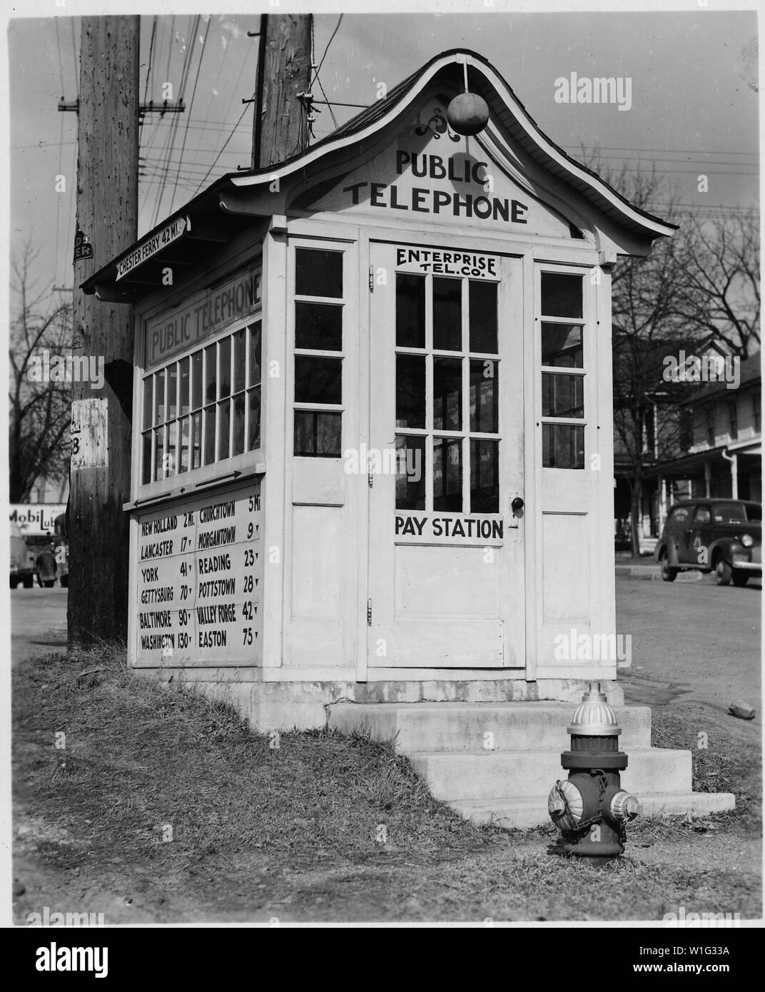 Lancaster County, Pennsylvania. Public phone booths like this one are ...
