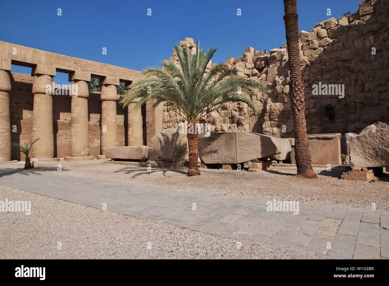 Ancient Karnak temple in Luxor, Egypt Stock Photo - Alamy