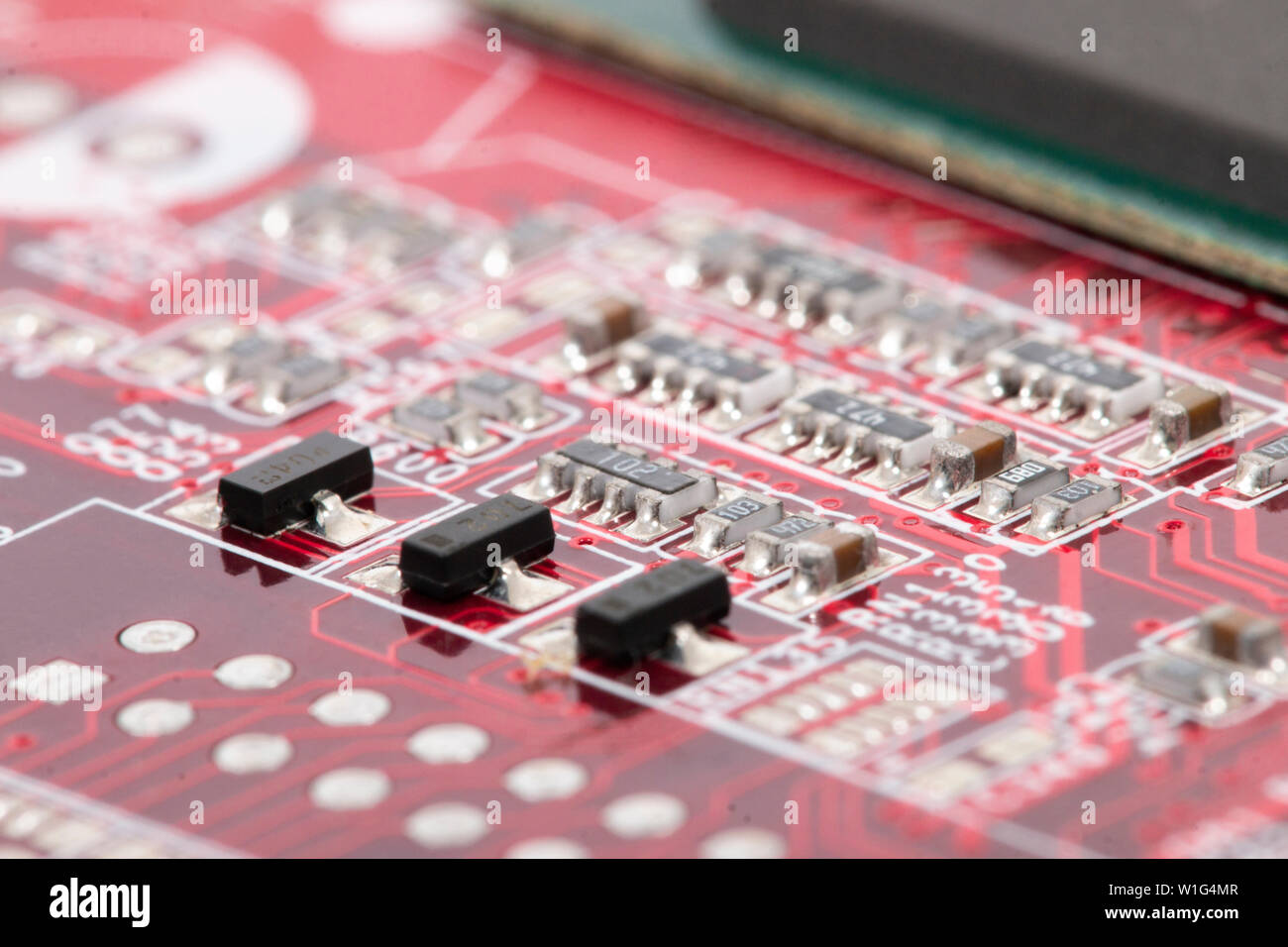 Close view of the main computer circuit board Stock Photo - Alamy