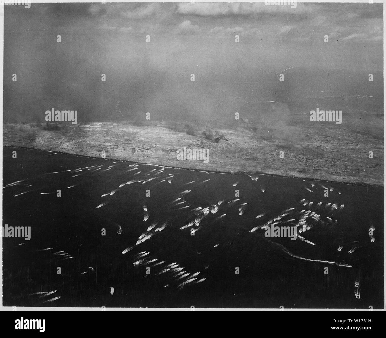 Landing craft brings first wave of invading Yanks to Iwo Jima.; General ...