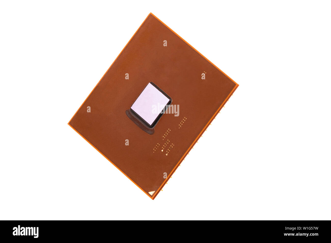Close up view of a computer cpu (central processing unit) chip Stock ...