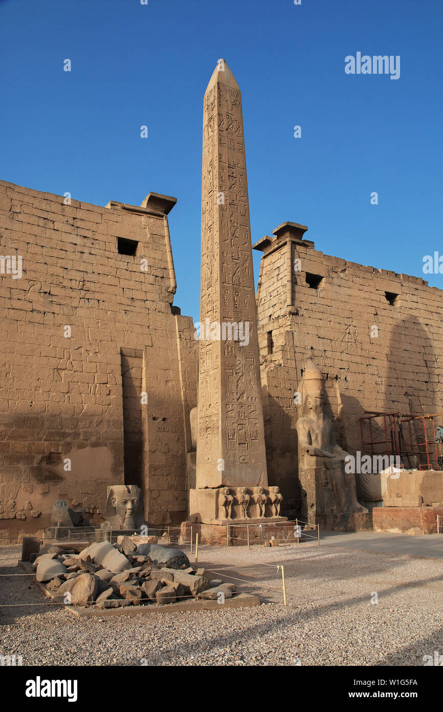 Ancient Luxor temple in Luxor city, Egypt Stock Photo - Alamy