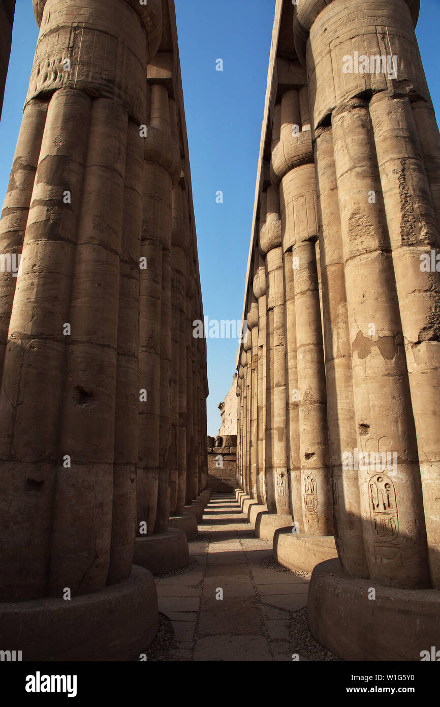 Ancient Luxor temple in Luxor city, Egypt Stock Photo - Alamy