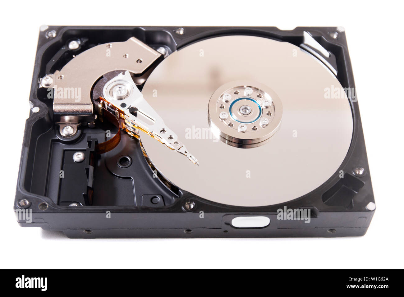 Hard disk internal view Cut Out Stock Images & Pictures - Alamy