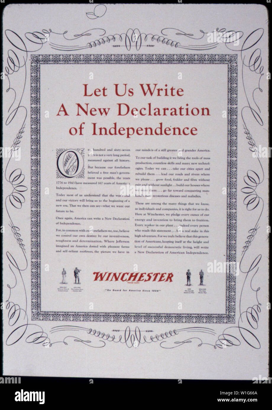 Let Us Write A New Declaration of Independence Stock Photo - Alamy