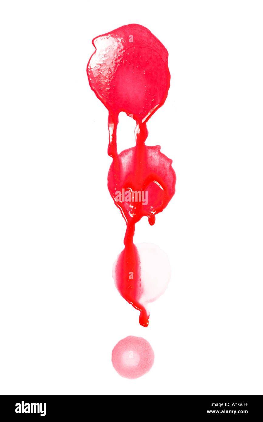 Red Graffiti grunge spray design element on a white background Stock ...