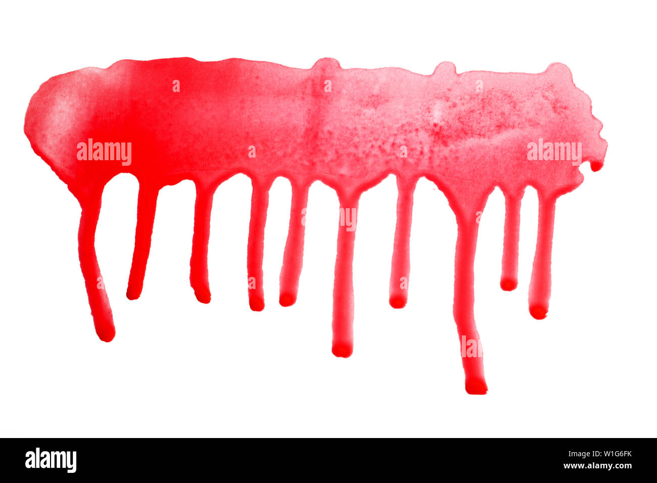 Red Graffiti grunge spray design element on a white background Stock ...