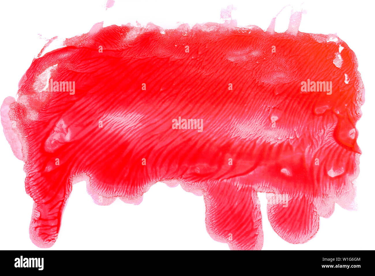 Red Graffiti grunge spray design element on a white background Stock ...