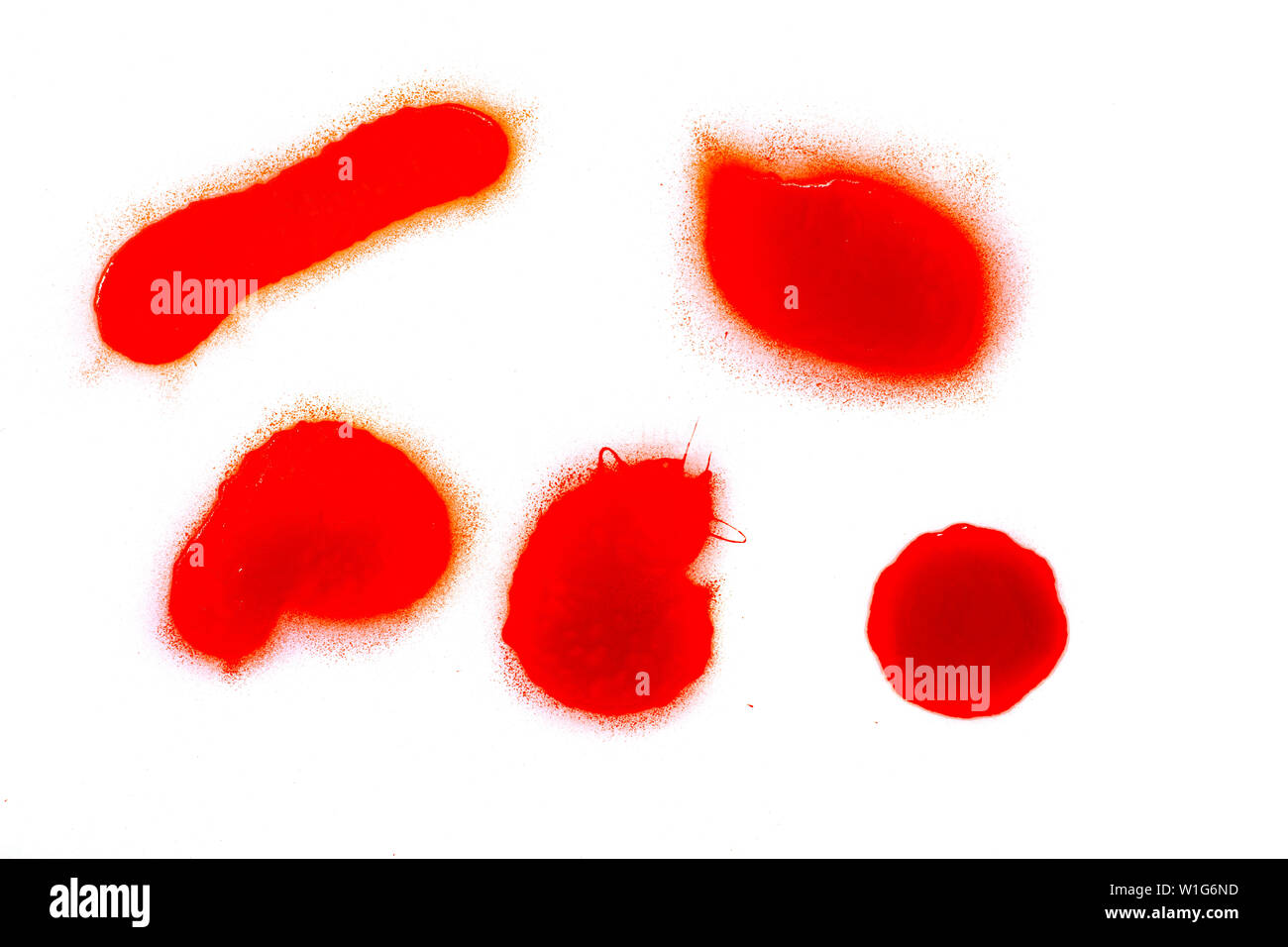 Red Graffiti grunge spray design element on a white background Stock ...