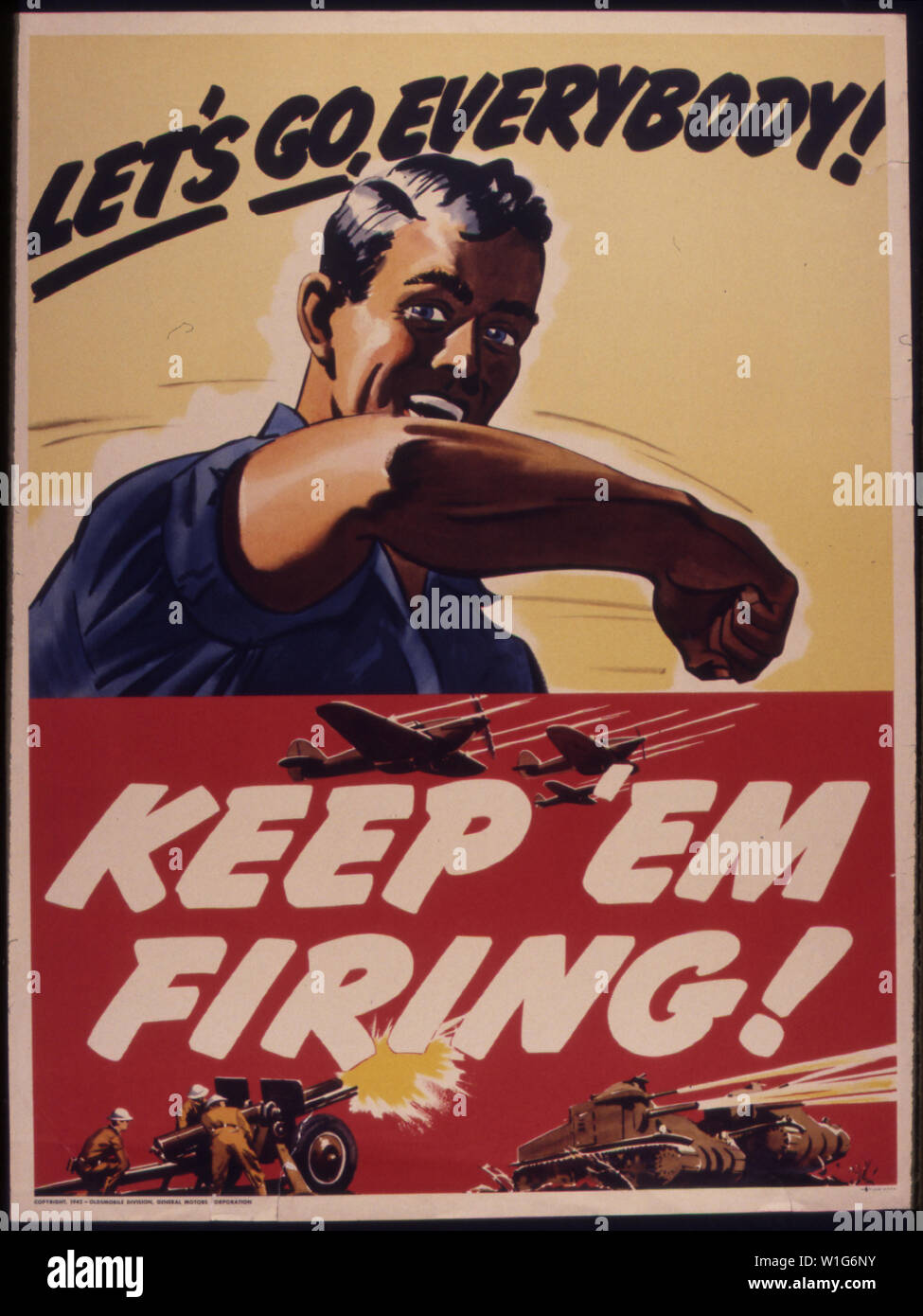 Let's go, everybody! Keep `em firing! Stock Photo - Alamy