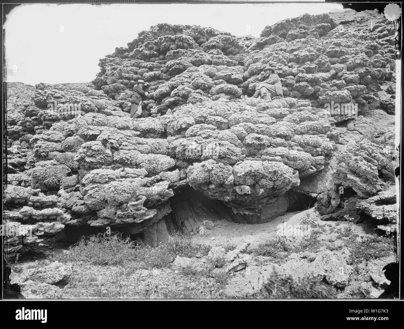 Lime Tufa Formation. Anaho Island, Pyramid Lake, Western Nevada Stock ...