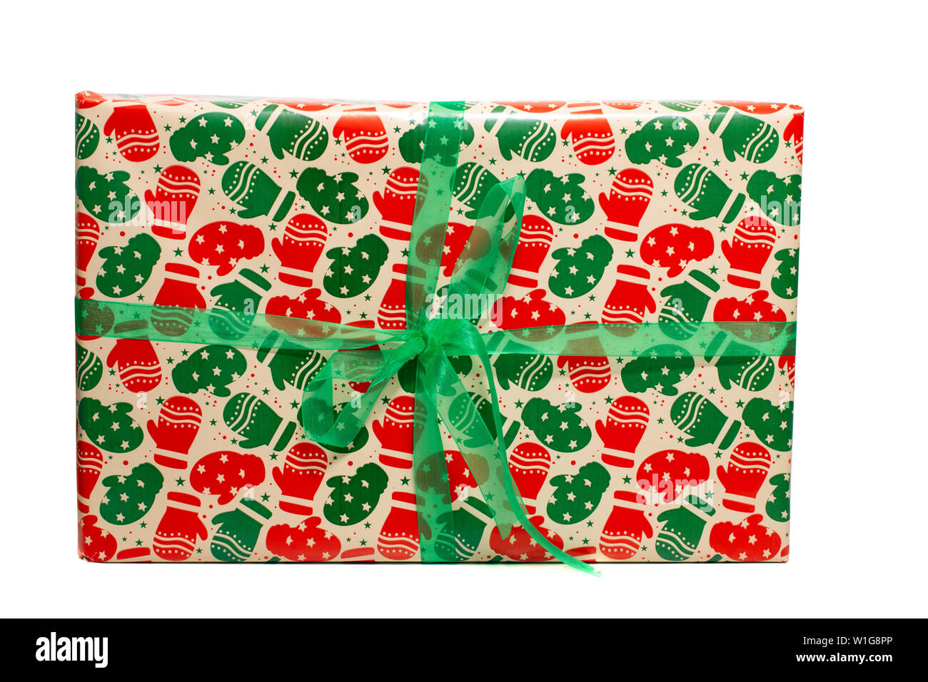 Beatifully wrapped present isolated on a white background Stock Photo ...