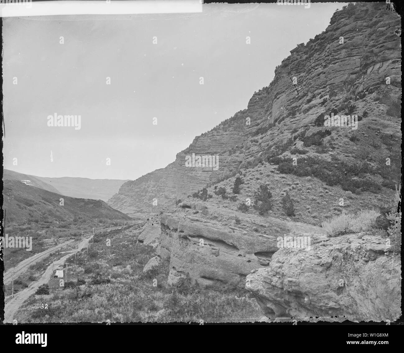 Looking down Echo Canyon, from above the Great Eastern. Summit County ...