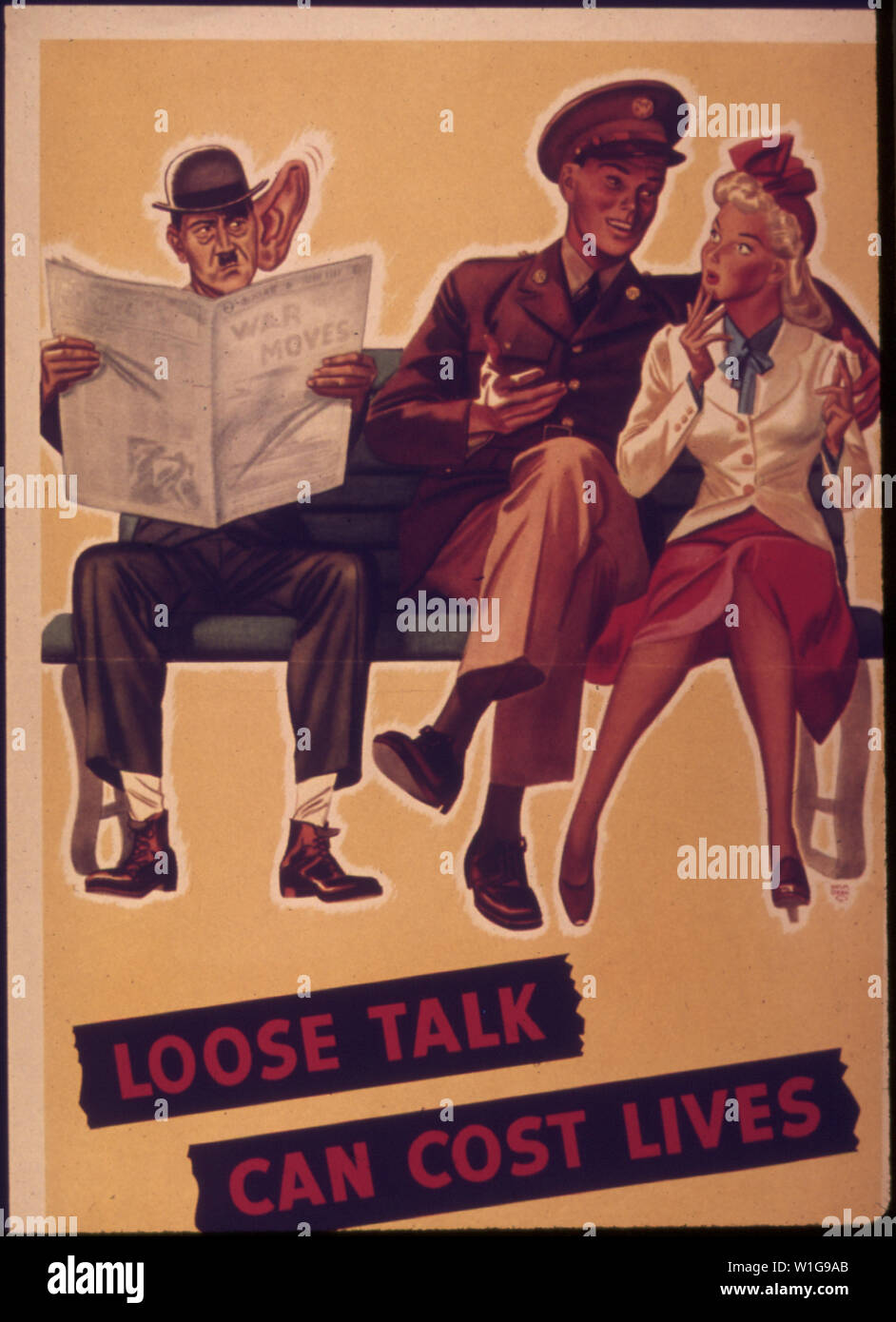 Loose talk can cause lives Stock Photo - Alamy