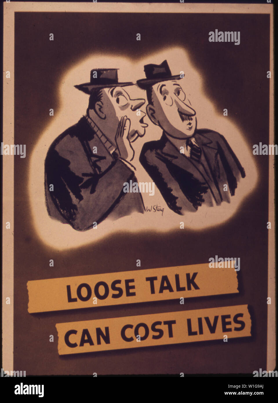 Loose talk can cost lives Stock Photo - Alamy