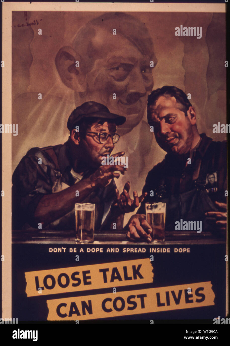 Loose talk can cause lives Stock Photo - Alamy