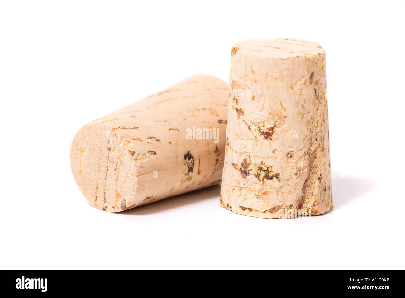 natural cork stopper isolated on a white background Stock Photo - Alamy
