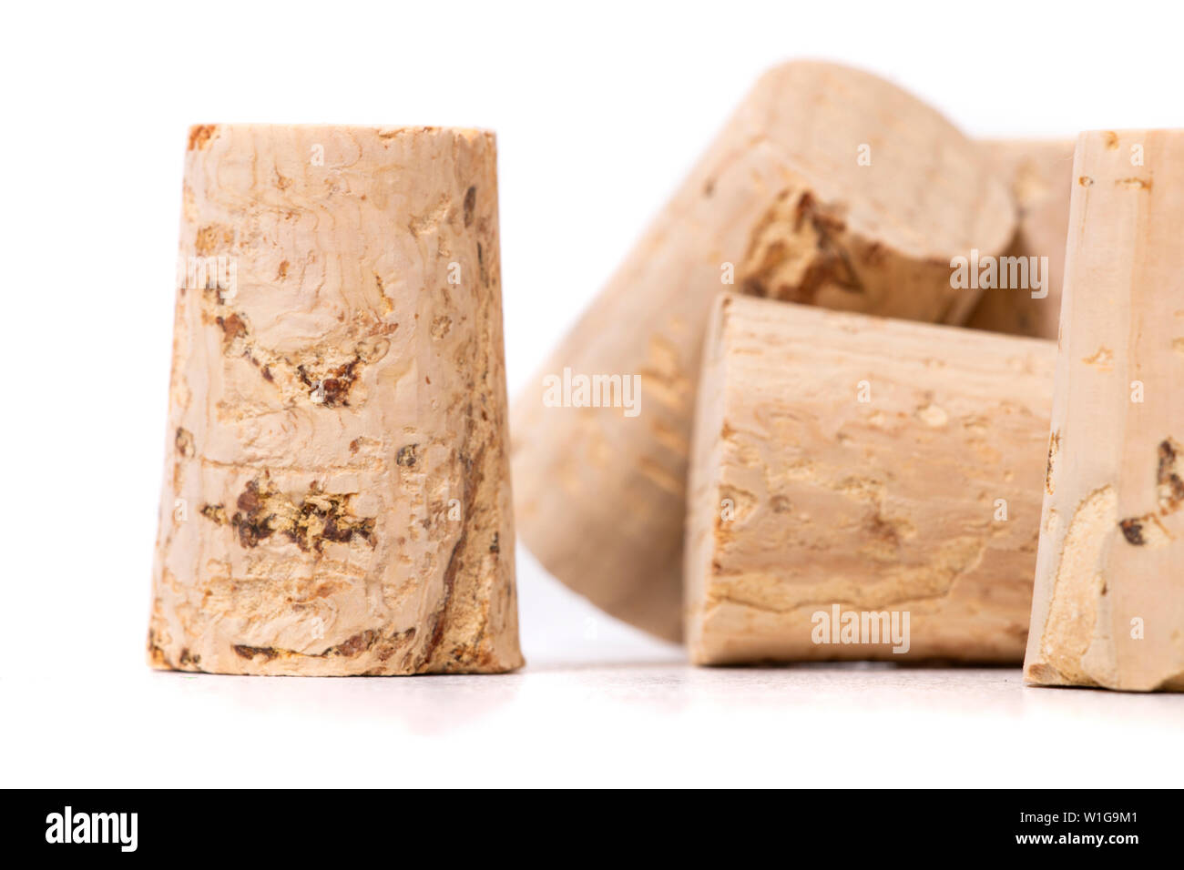 natural cork stopper isolated on a white background Stock Photo - Alamy