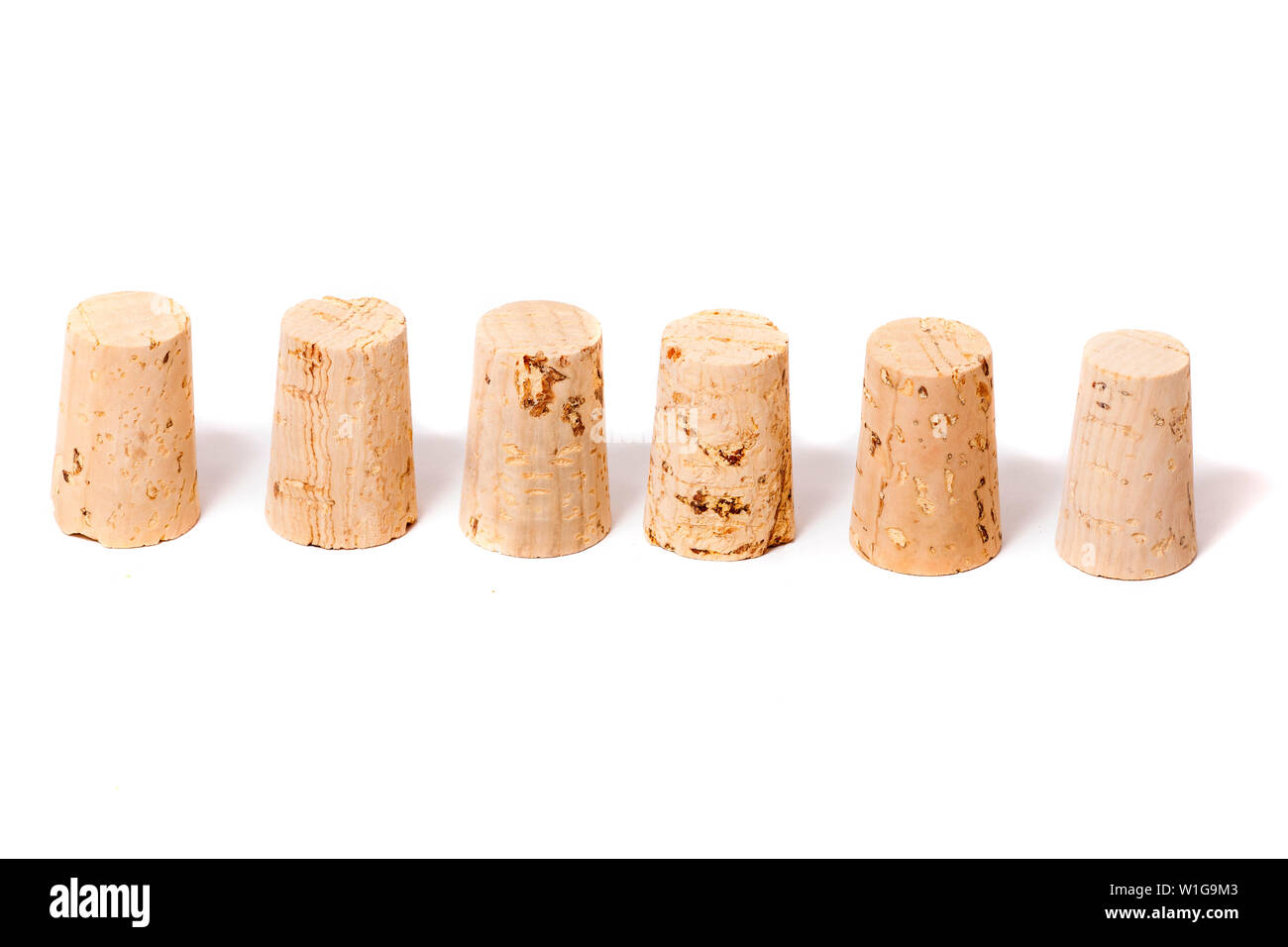 natural cork stopper isolated on a white background Stock Photo - Alamy