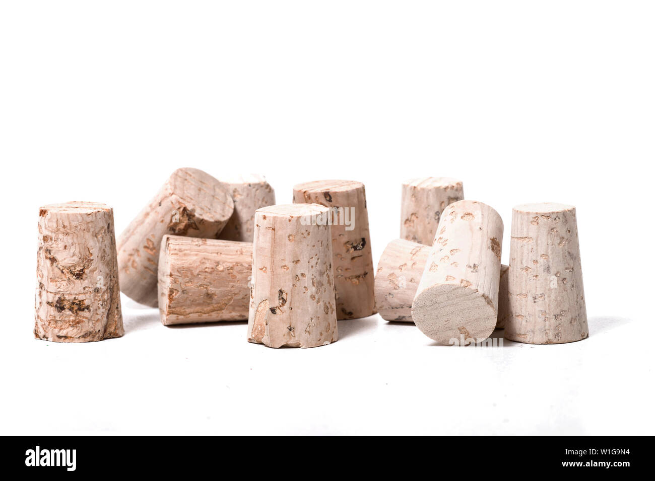 natural cork stopper isolated on a white background Stock Photo - Alamy