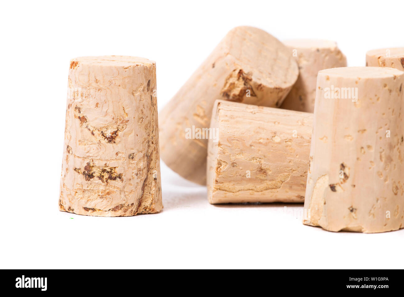 natural cork stopper isolated on a white background Stock Photo - Alamy
