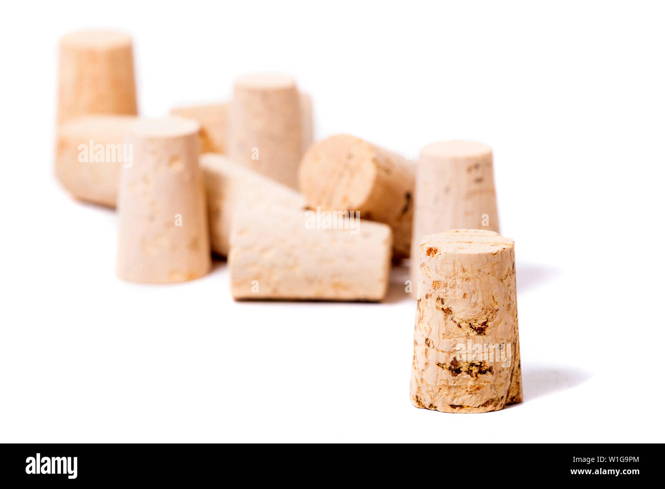 natural cork stopper isolated on a white background Stock Photo - Alamy