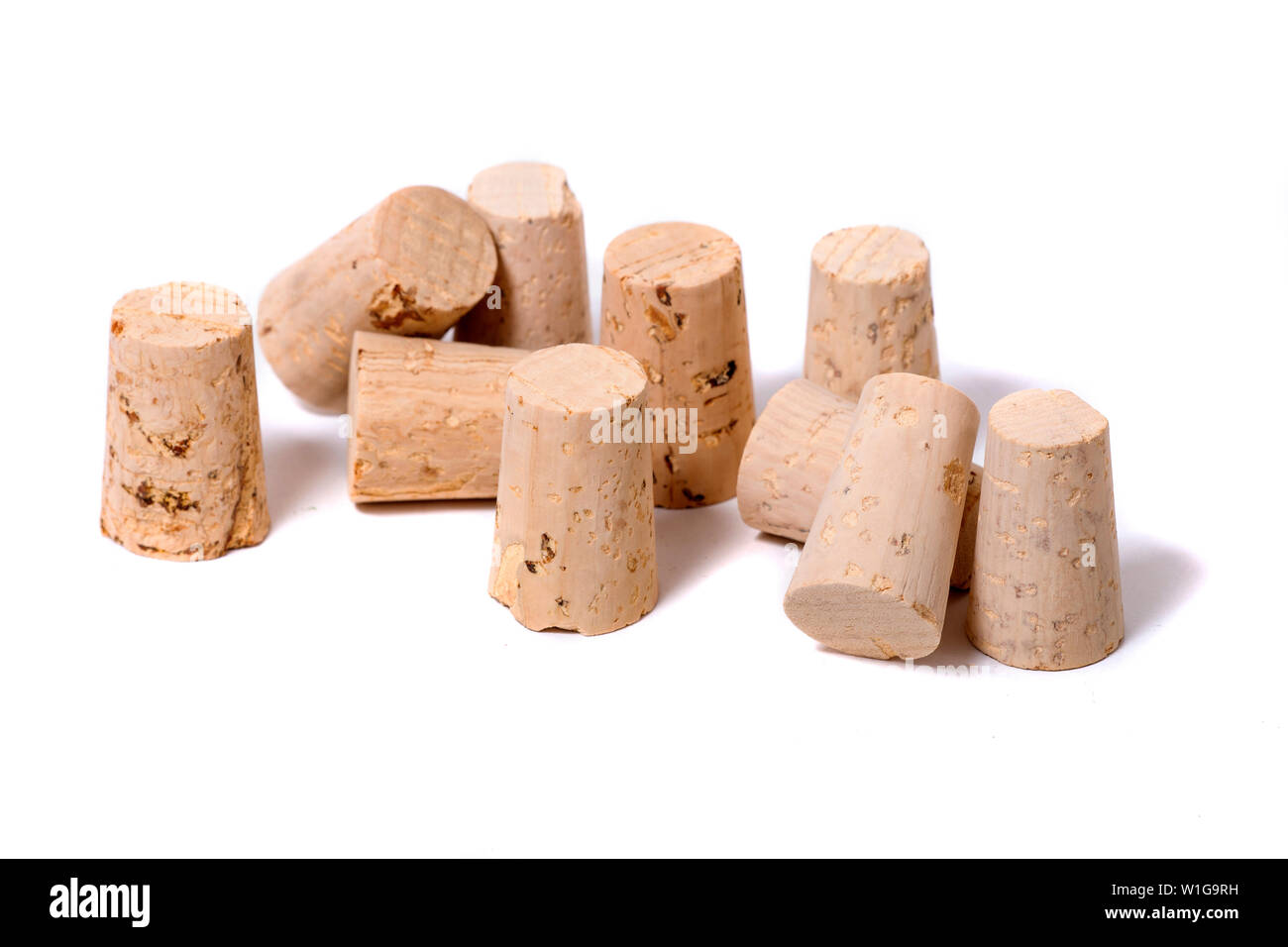 natural cork stopper isolated on a white background Stock Photo - Alamy
