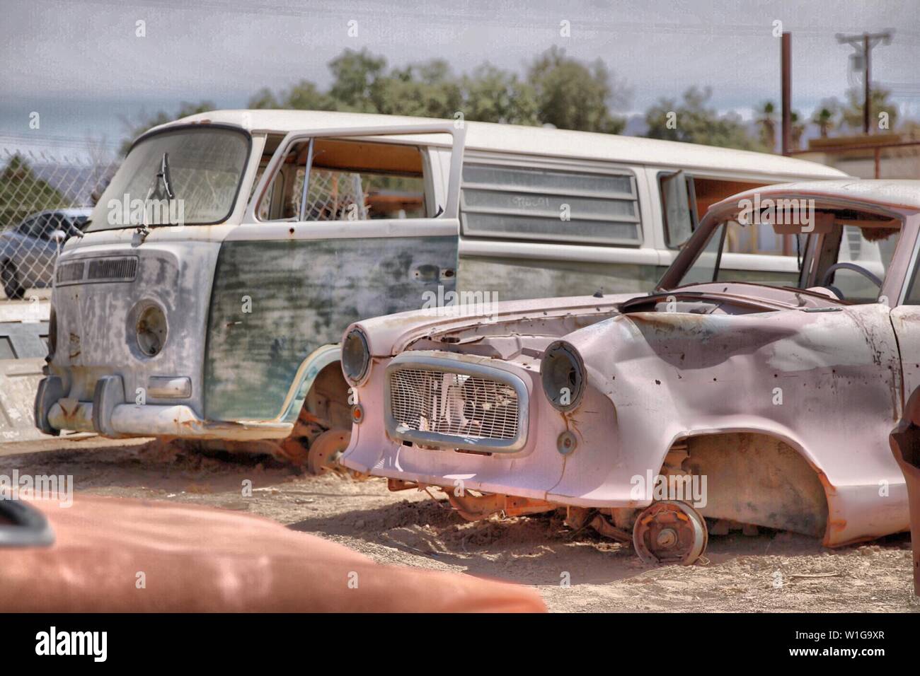 Classic car cemetery hi-res stock photography and images - Alamy