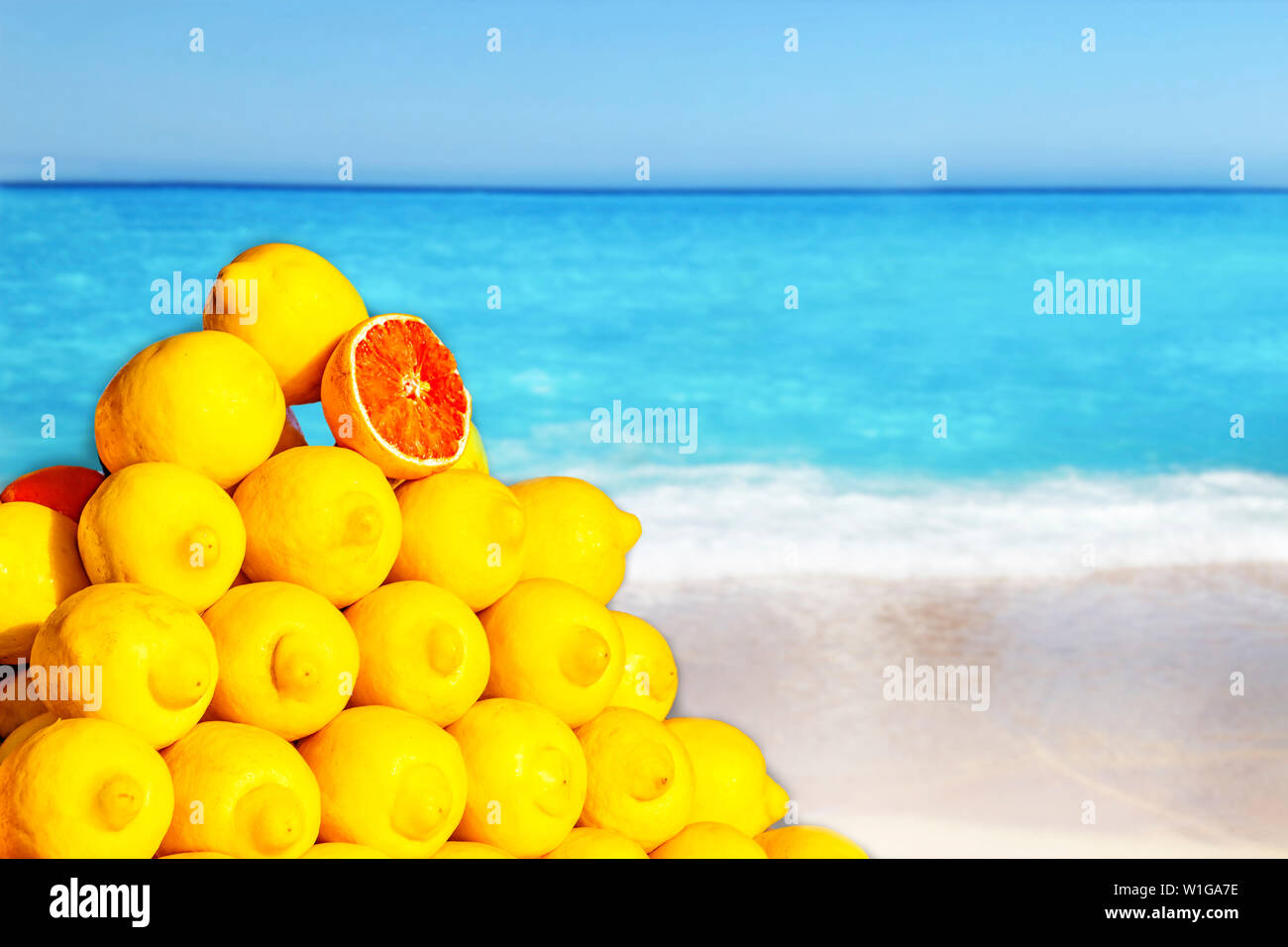 Big lemons beach on hi-res stock photography and images - Alamy