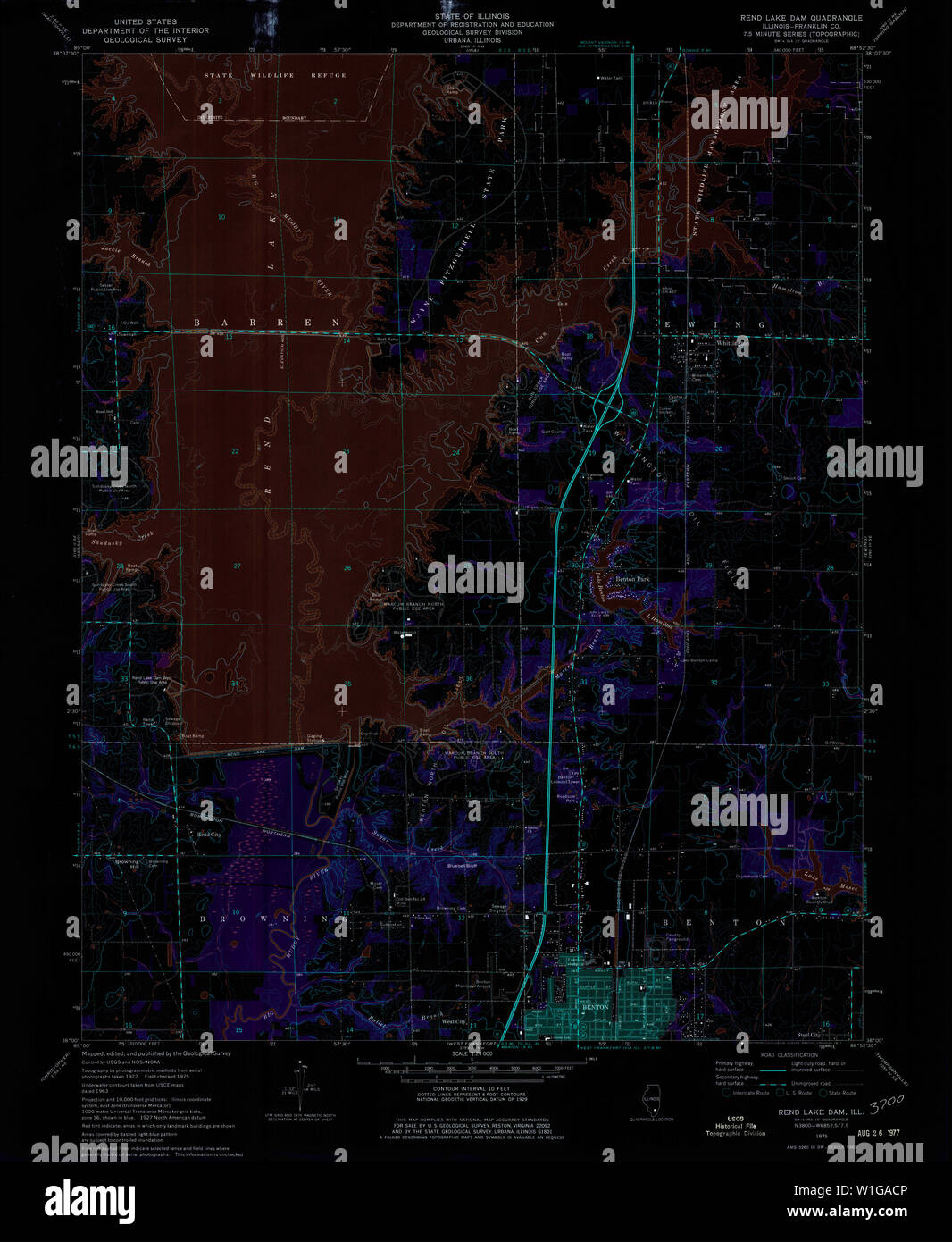 Map Of Rend Lake Illinois
