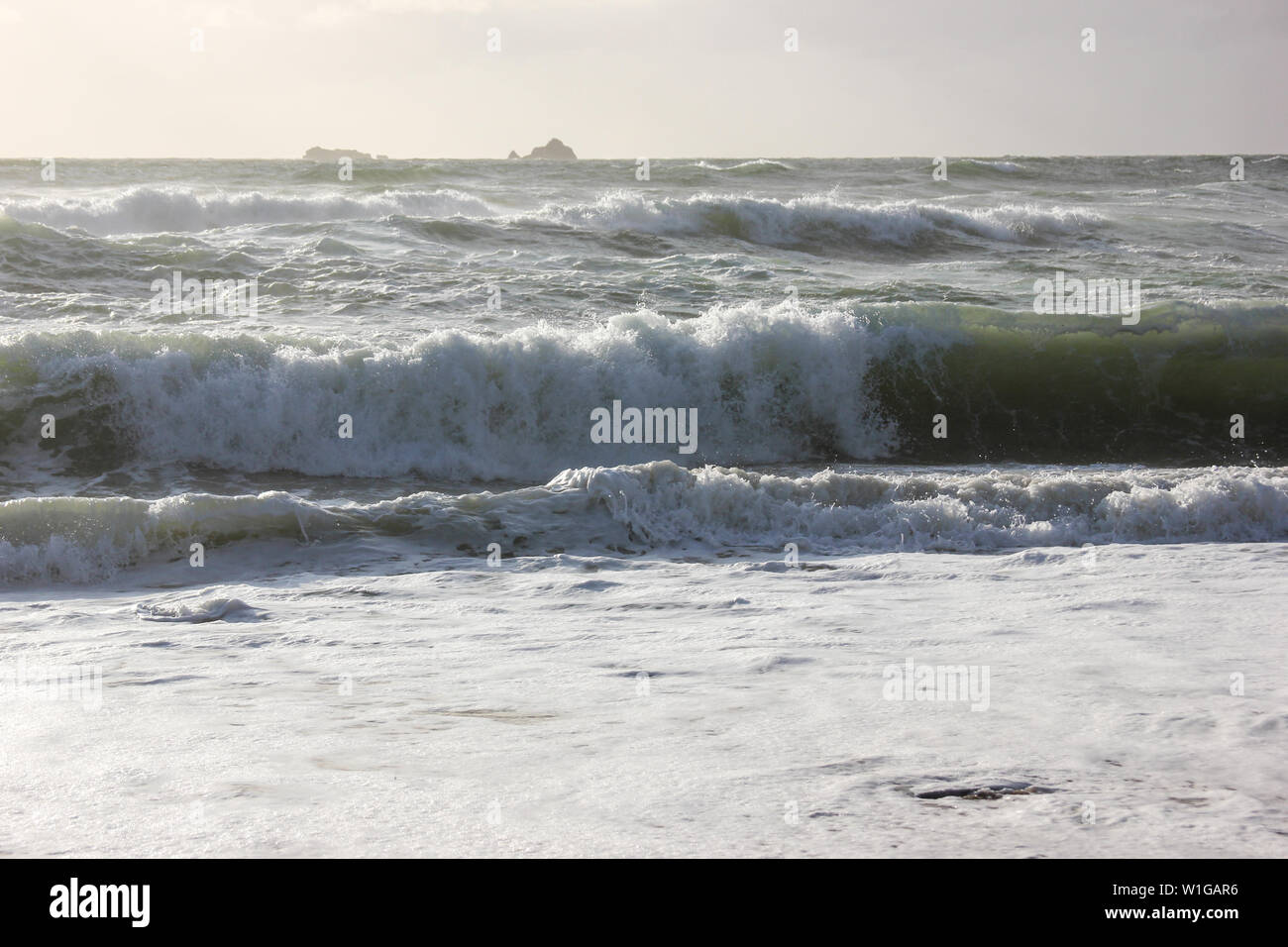 beach sea sand landscape seashore Stock Photo - Alamy