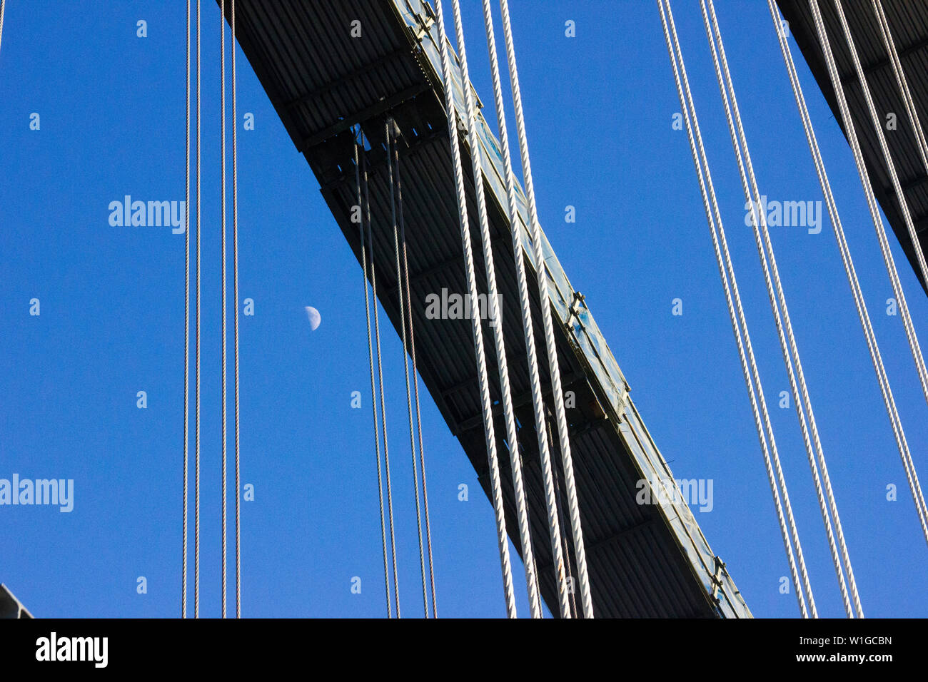architecture bridge tallest rope sky Stock Photo - Alamy