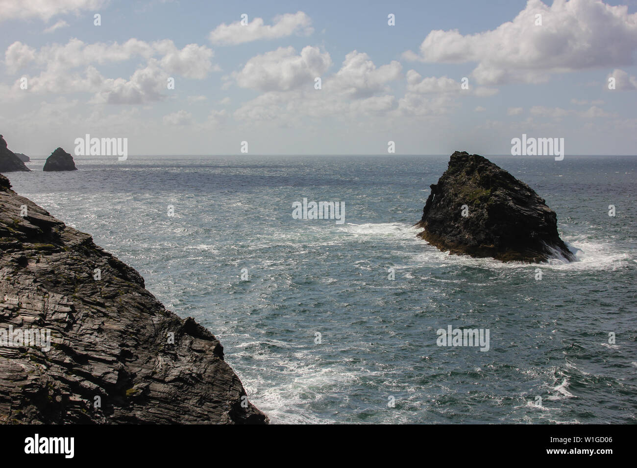 surf rock seashore water landscape Stock Photo - Alamy