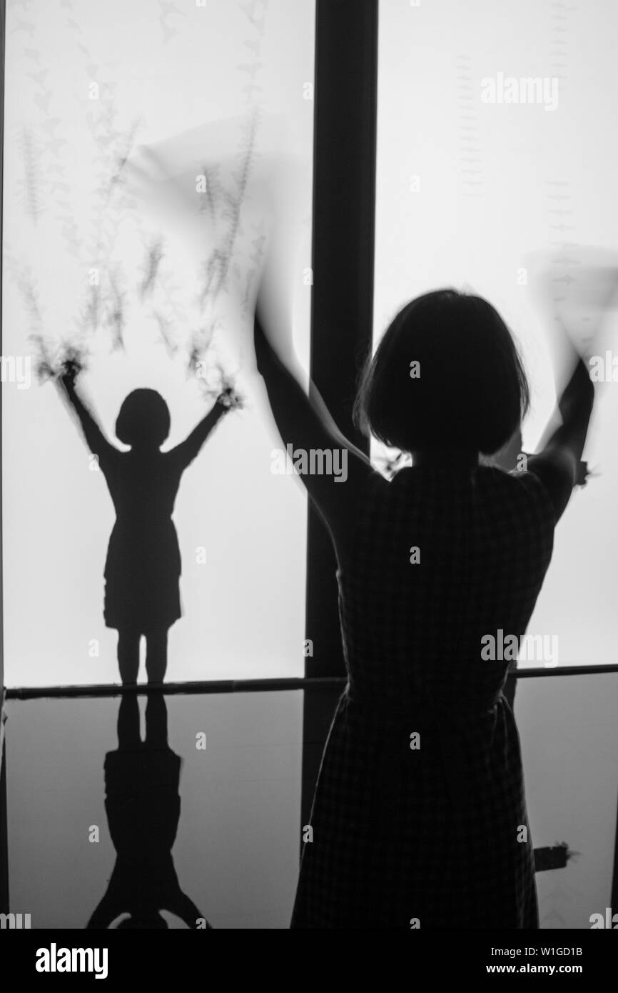 One woman Black and White Stock Photos & Images - Alamy