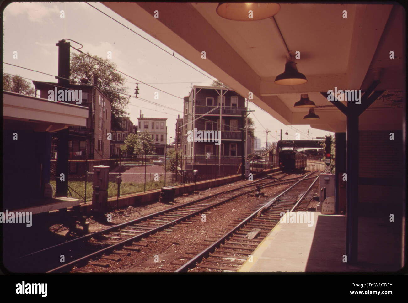 MBTA (METROPOLITAN BOSTON TRANSIT AUTHORITY) TRACKS CUT ACROSS NEPTUNE ...