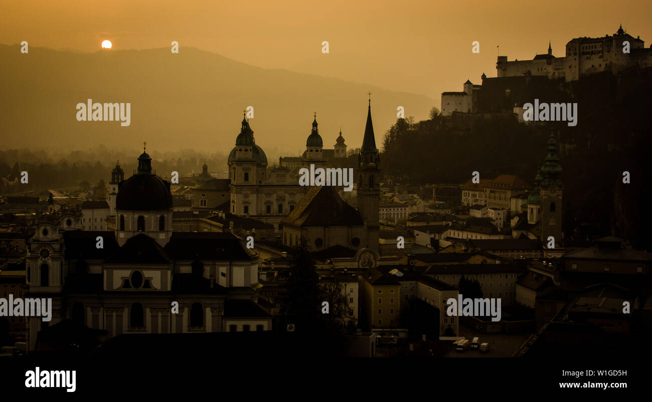travel architecture cathedral castle evening Stock Photo - Alamy