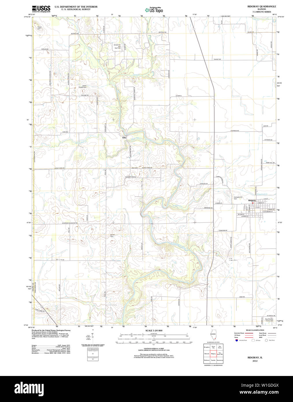 Map of ridgway Cut Out Stock Images & Pictures - Alamy