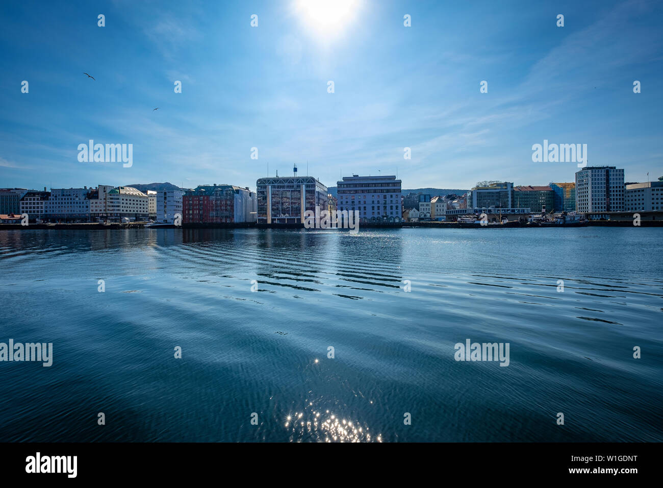wonderful scenery at the harbour Bergen Stock Photo - Alamy