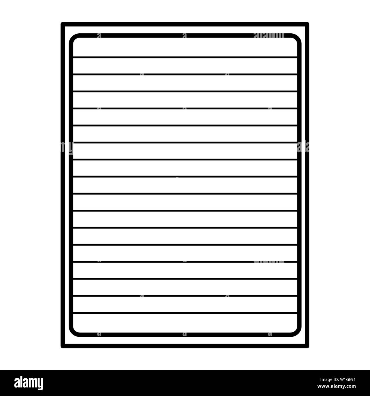 sheet of notebook paper icon vector illustration design Stock Vector ...
