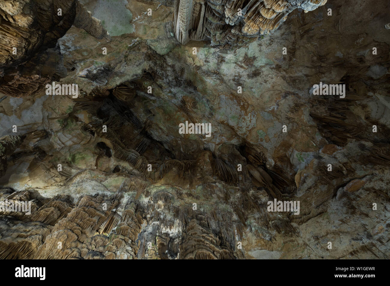 Natural rock formations in Grotte des Demoiselles, Ganges, France Stock ...
