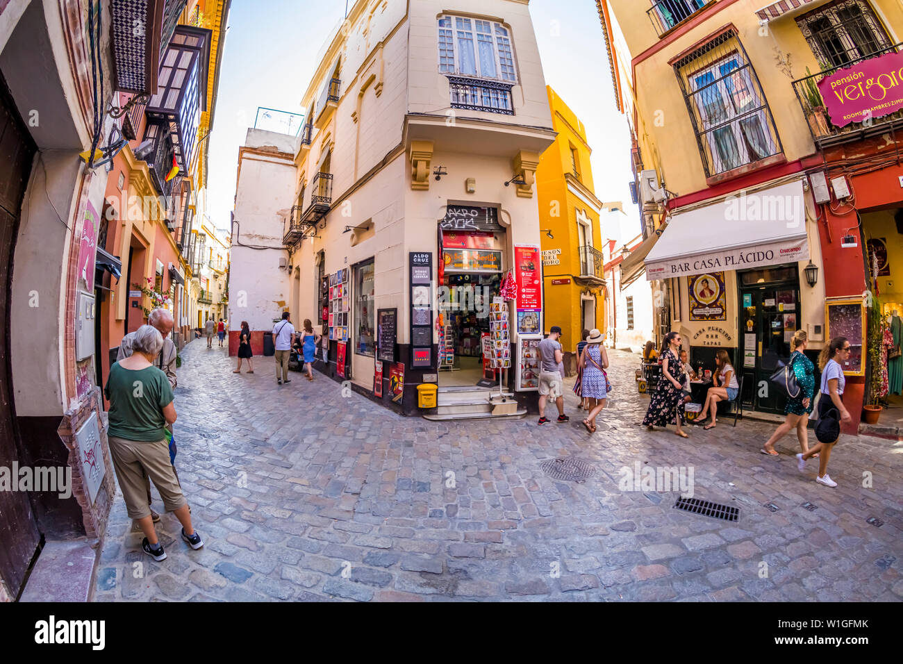 Seville street view hi-res stock photography and images - Alamy