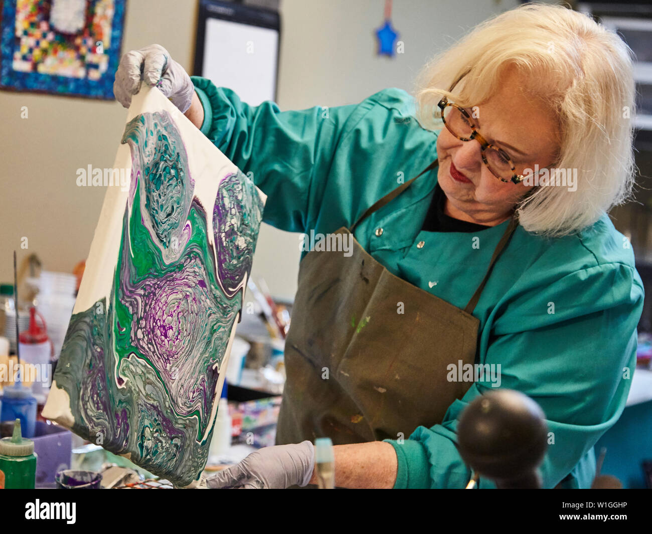Grandmother in studio hi-res stock photography and images - Alamy